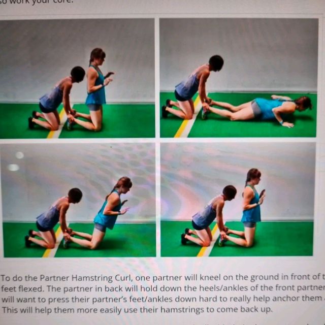 Partner Hamstring Curls by Chan Y. - Exercise How-to - Skimble