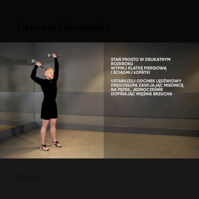 Wyciskanie Hantli Nad Głową Stojąc by Agnieszka Bianka S. - Exercise ...