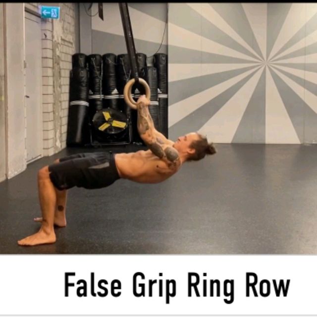 False grip Ring Row by Alex 🌊. - Exercise How-to - Skimble
