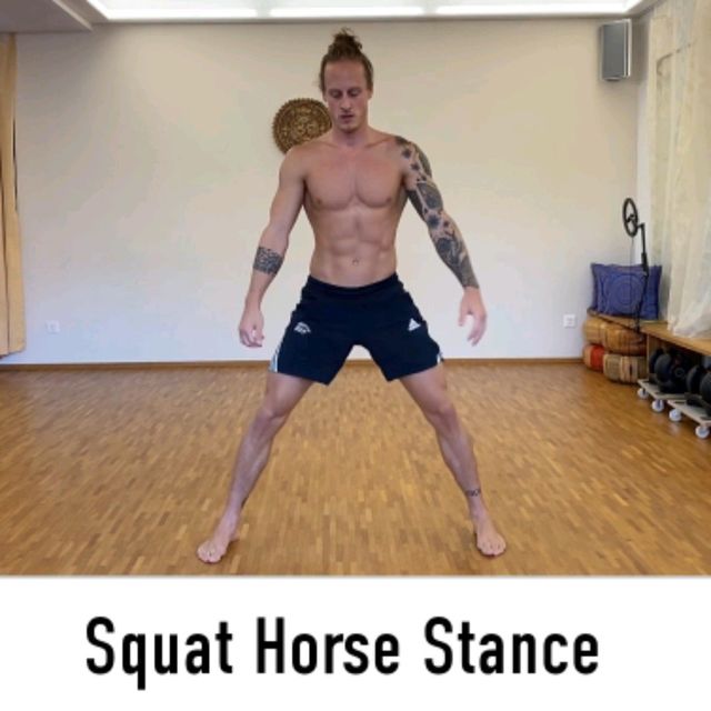 Squat Horse Stance by Alex 🌊. - Exercise How-to - Skimble