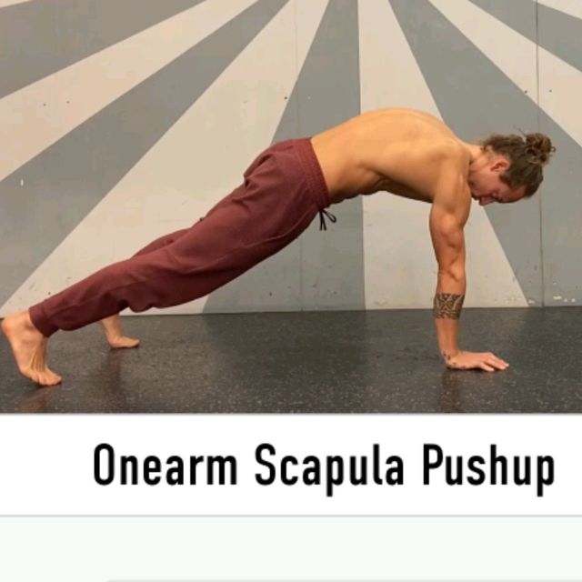 One Arm Scapula Push Up por Alex 🌊. - Ejercicio Cómo hacerlo - Skimble