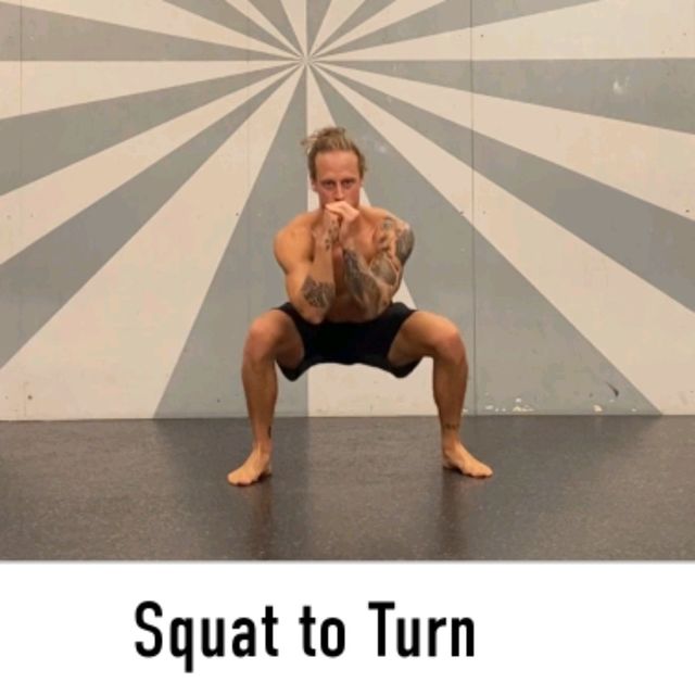Squat To Turn by Alex 🌊. - Exercise How-to - Skimble