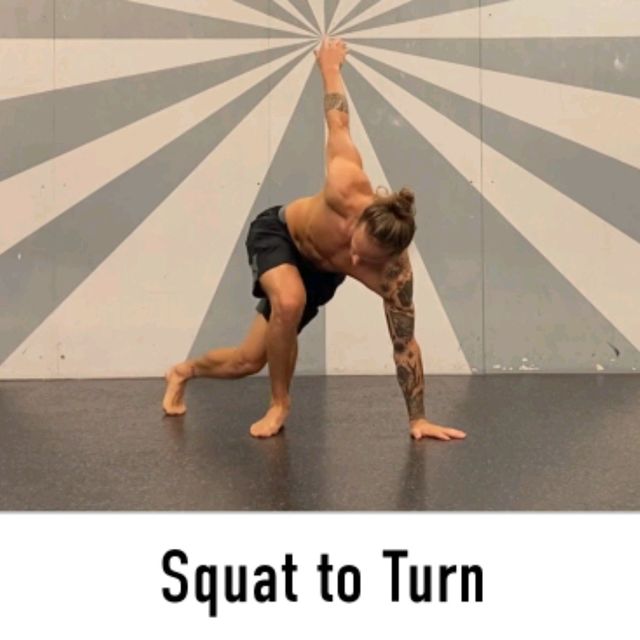 Squat To Turn by Alex 🌊. - Exercise How-to - Skimble