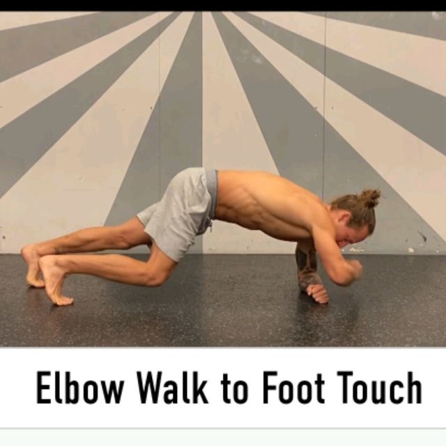 Elbow Walk To Foot Touch by Alex 🌊. - Exercise How-to - Skimble