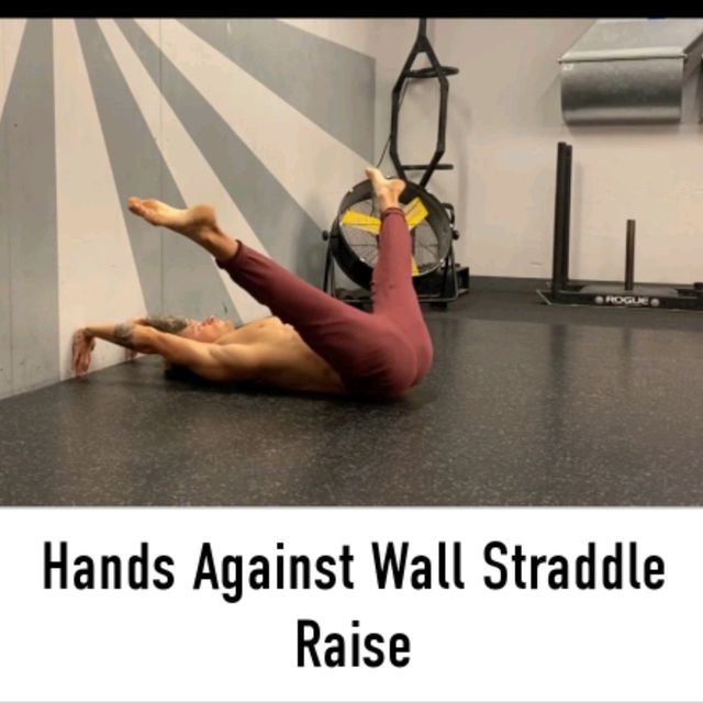 Hands Again Wall Straddle Raise por Alex 🌊. - Ejercicio Cómo hacerlo ...