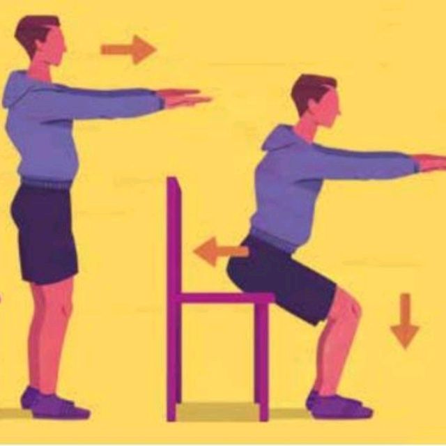 Chair Squat by Allan B. - Exercise How-to - Skimble