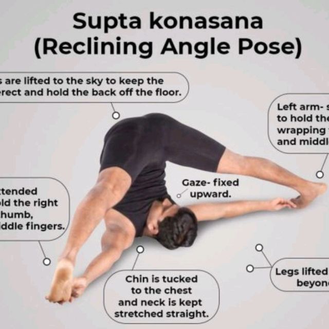 Reclining Angle Pose by Sampin B. - Exercise How-to - Skimble