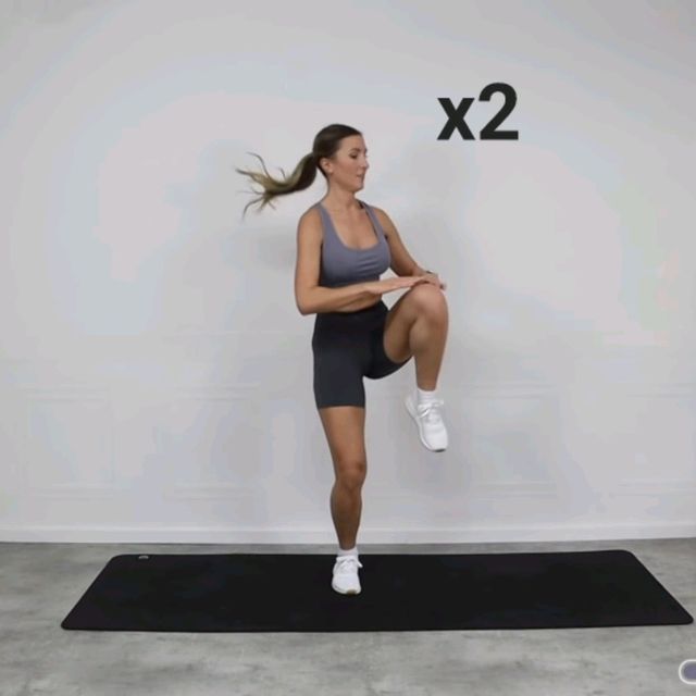 Knee Taps X2 To Pendulum X4 by Erinn Shea - Exercise How-to - Skimble