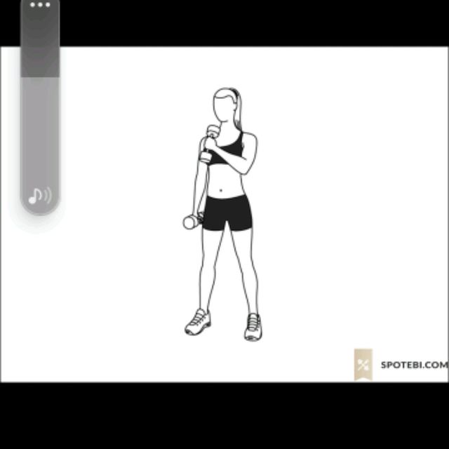 Standing Cross Chest Curls by Samantha T. - Exercise How-to - Skimble