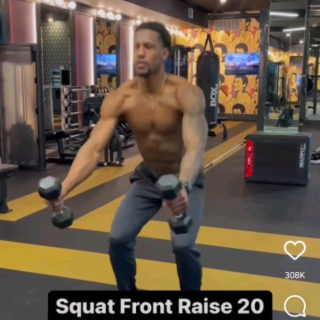 Squat Front Raise by Martel Berry - Exercise How-to - Skimble