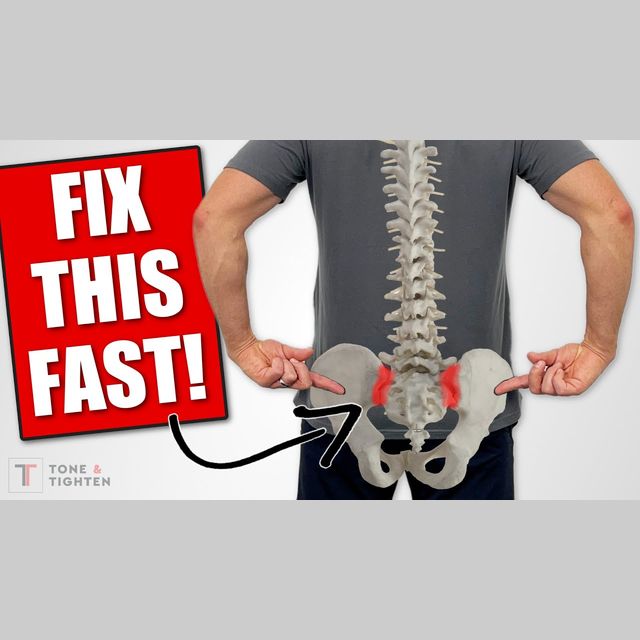 IMMEDIATE RELIEF! Fix Sacroiliac SI Joint Pain - Self Mobilization ...