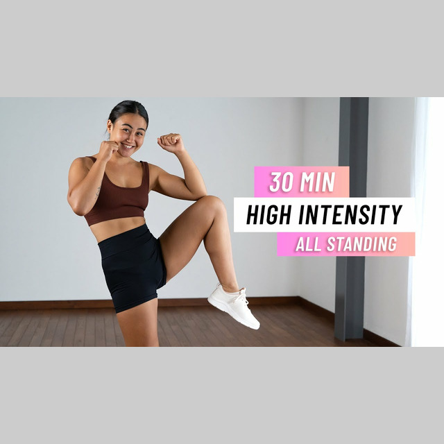 30 MIN CARDIO HIIT WORKOUT - ALL STANDING - Full Body, No Equipment, No Repeats - Kostenloses ...