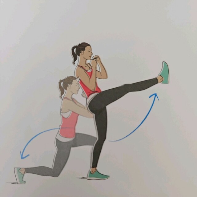 Alternating Reverse Lunge Kick by Donna Taylor - Exercise How-to - Skimble