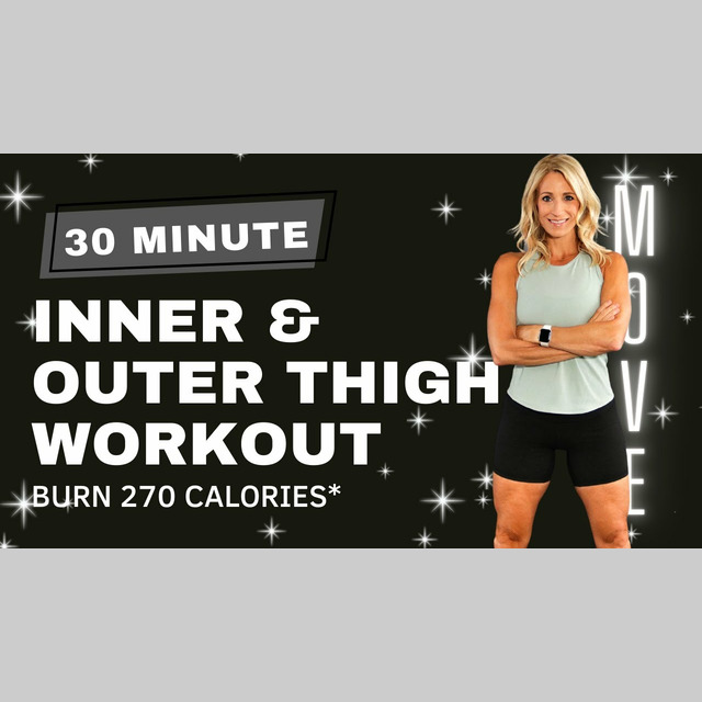 30 Minute Inner & Outer Thigh Workout with Active Rest - Free Leg ...