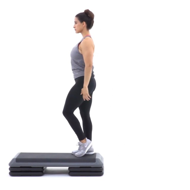 Reverse Lunge From Step (L) by Ömer Köseoğlu - Exercise How-to - Skimble