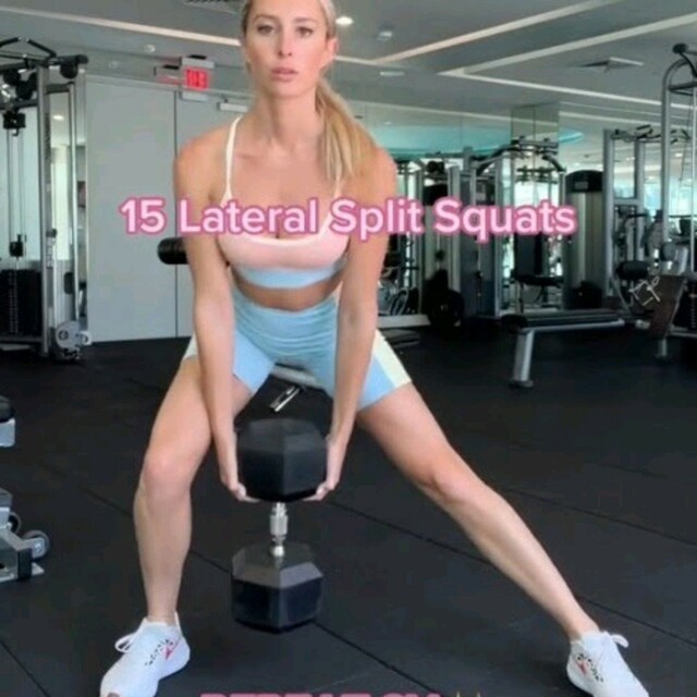 Lateral Split Squats by Dionne T - Exercise How-to - Skimble