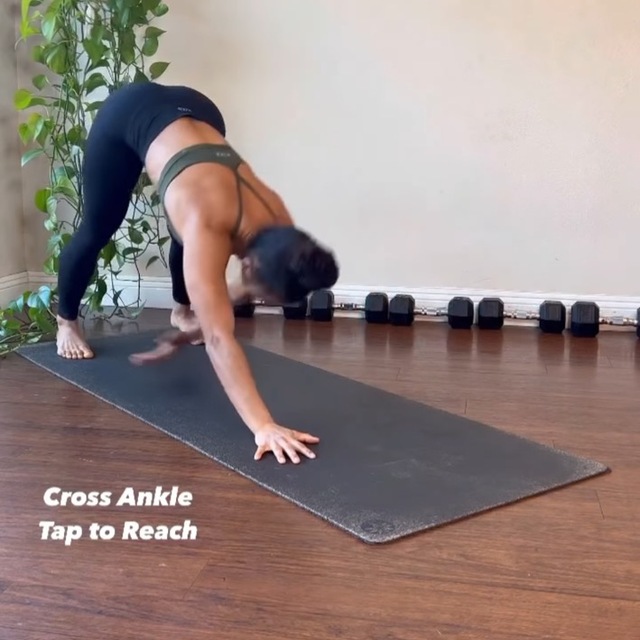 Cross Ankle Touch To Reach by Deanna B. - Exercise How-to - Skimble