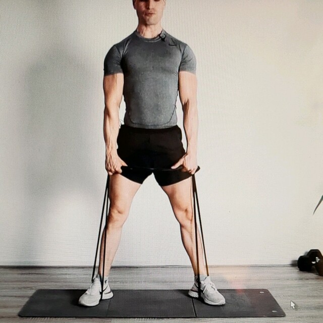 Banded Sumo Squat by Frank Roodenburg - Exercise How-to - Skimble