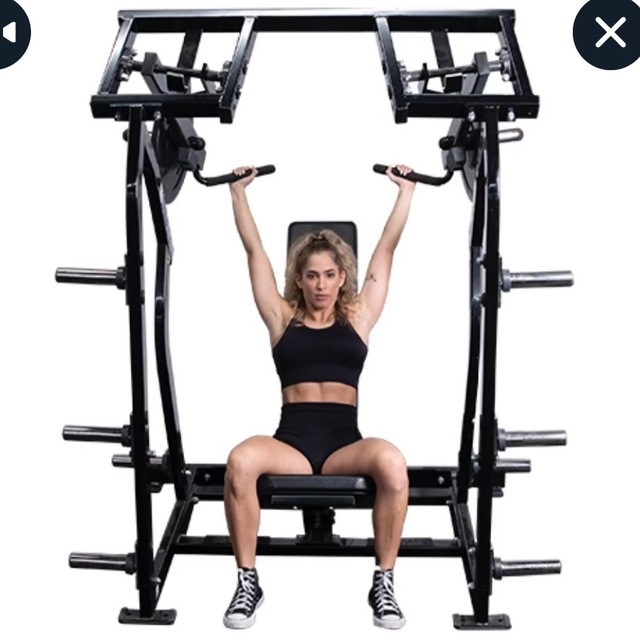 Plate Loaded Machine Overhead Press by With Love, Foxy - Exercise How ...