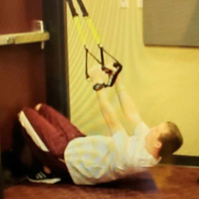 TRX Inverted Row With Glute Bridge by Frank Roodenburg - Exercise How-to - Skimble