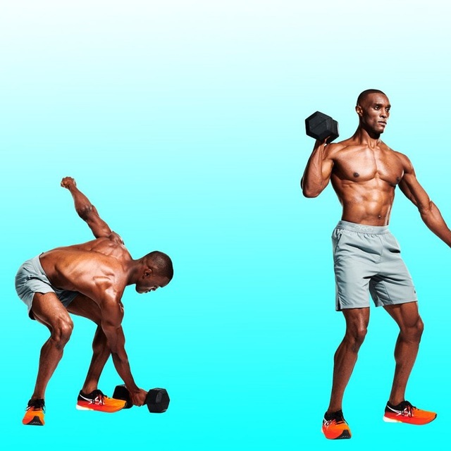 Alternating dumbbell Snatch by Tony Riccardo - Exercise How-to - Skimble