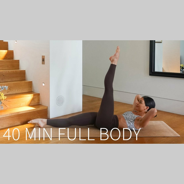 40 MIN FULL BODY WORKOUT || At-Home Pilates - Free Full Body Workout by ...