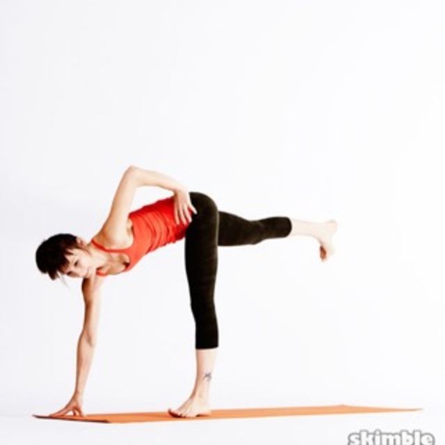Left Revolved Half Moon Pose by Jataesha C. - Exercise How-to - Skimble