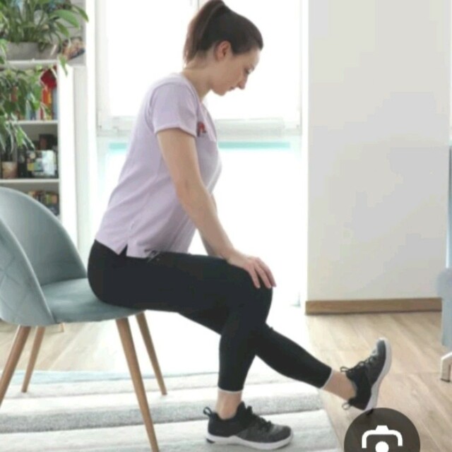 Left Chair Hamstring Stretch by Angel Ehrlich - Exercise How-to - Skimble