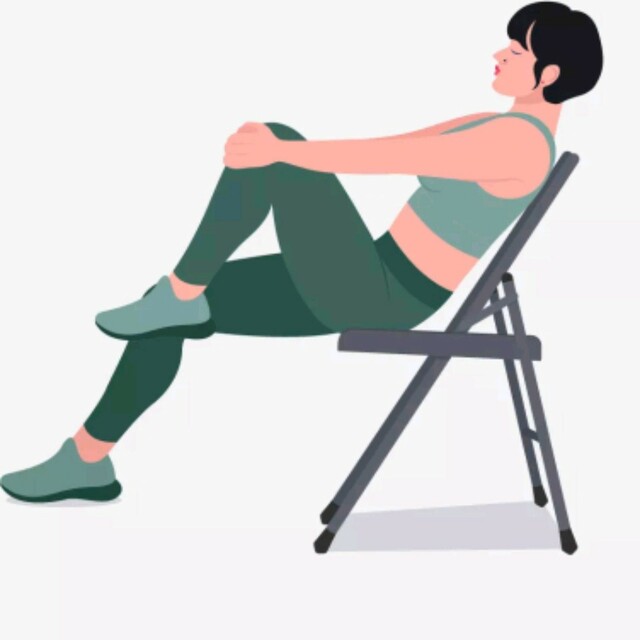 Left Chair Knee Hug by Angel Ehrlich - Exercise How-to - Skimble