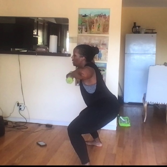 Squat Row With Serena Lunges by Jataesha C. - Exercise How-to - Skimble