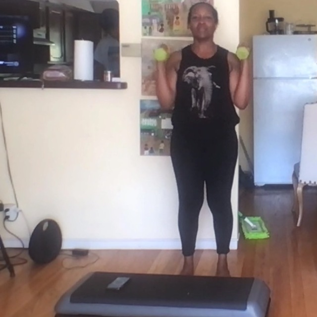 Alternating Step Ups With Pom Poms by Jataesha C. - Exercise How-to ...