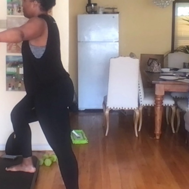 Leg Step Ups With Back Push Ins by Jataesha C. - Exercise How-to - Skimble