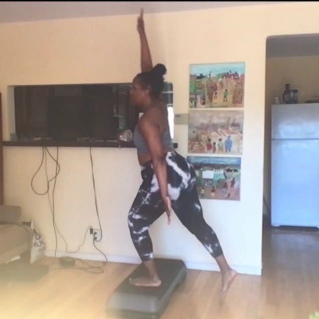 Steps With Arm Scissors by Jataesha C. - Exercise How-to - Skimble