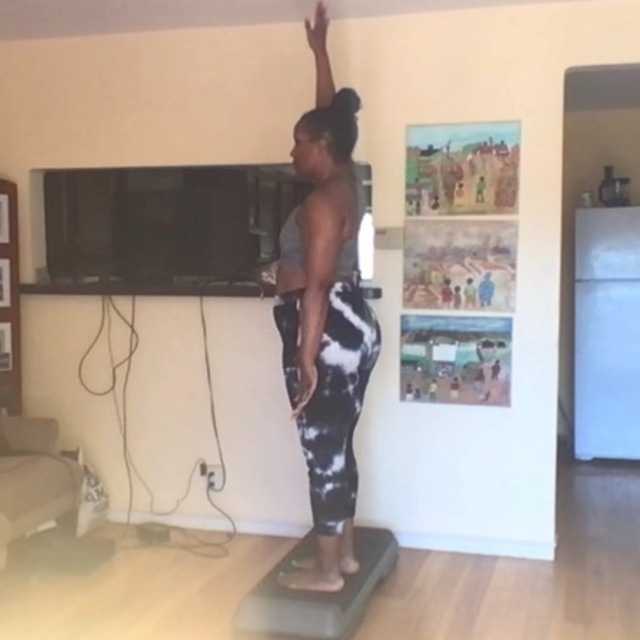 Steps With Arm Scissors by Jataesha C. - Exercise How-to - Skimble