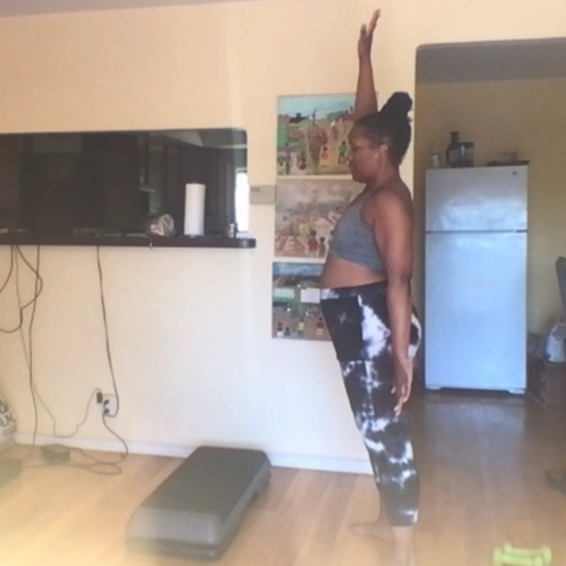 Steps With Arm Scissors by Jataesha C. - Exercise How-to - Skimble