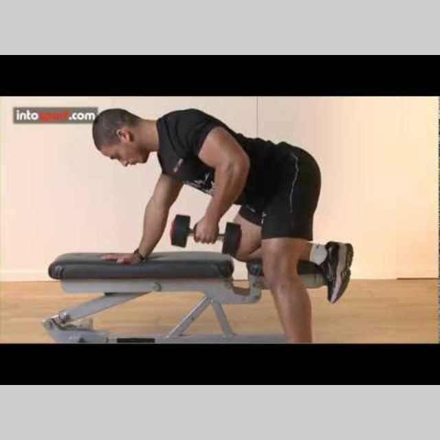 One Arm Dumbbell Row - Free Back Workout by Lauren P. - Skimble