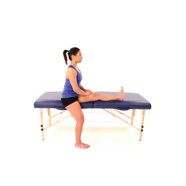 Seated Table Left Hamstring Stretch by Jason Footman - Exercise How-to ...