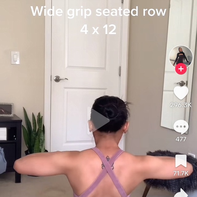 Wide Grip Seated Row By Alanna J Exercise How To Skimble