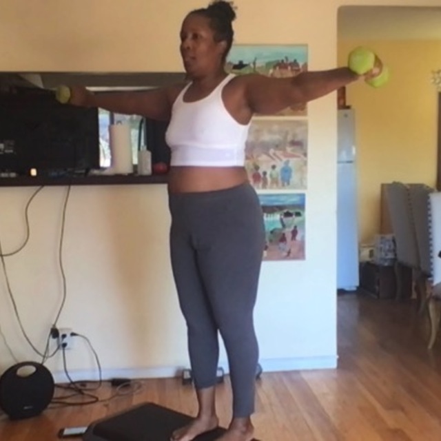 Step Ups With T Bones by Jataesha C. - Exercise How-to - Skimble
