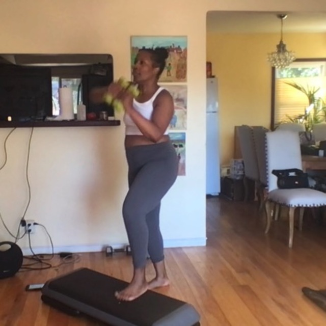 Step Ups With Halos by Jataesha C. - Exercise How-to - Skimble