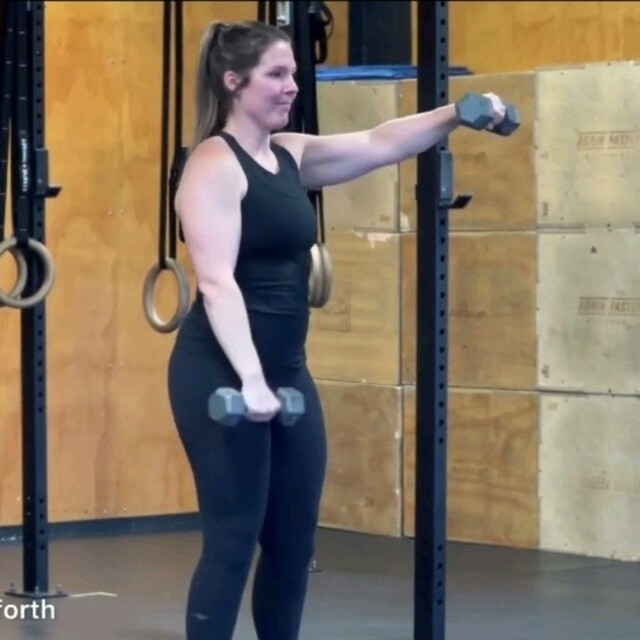 Isometric Hold Front Raise by Kc H. - Exercise How-to - Skimble