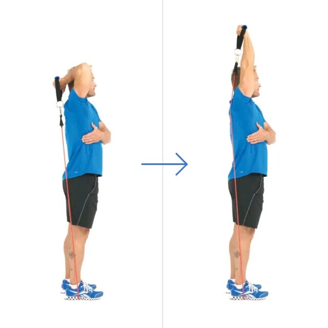 Band Overhead Tricep Ext by Dee B. - Exercise How-to - Skimble