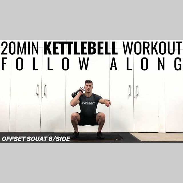 20 minute FOLLOW ALONG Single Kettlebell Workout - Free Full Body ...