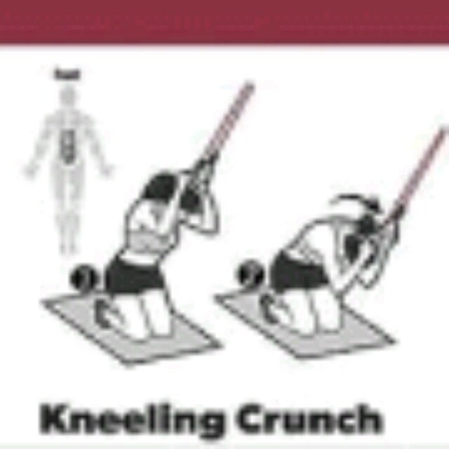 Banded Kneeling Crunch by Angel Ehrlich - Exercise How-to - Skimble