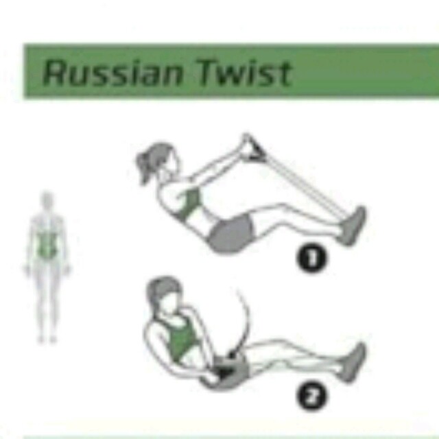 Banded Russian Twist by Angel Ehrlich - Exercise How-to - Skimble