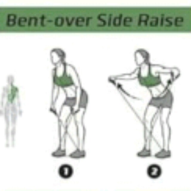 Banded Bent Over Side Raise by Angel Ehrlich - Exercise How-to - Skimble