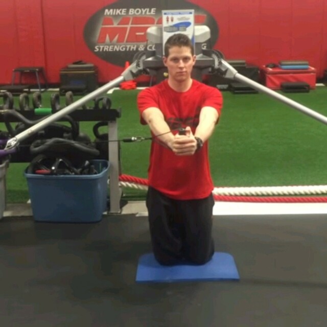 Kneeling Anti Rotation Hold by Abigail Harris - Exercise How-to - Skimble