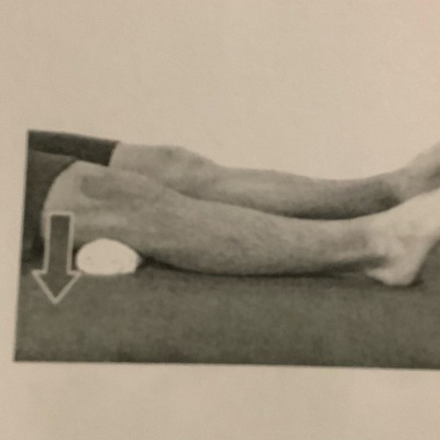 Right Quad Set - Towel Under Knee by Julie S. - Exercise How-to - Skimble