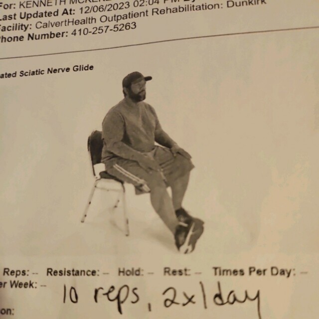 seated sciatic nerve glide by Kenneth M. - Exercise How-to - Skimble