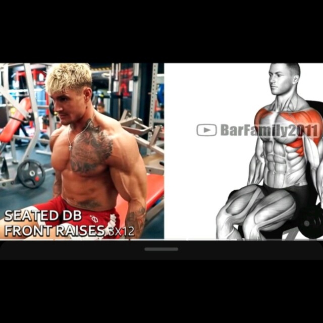 Seated Front Raises by Isreal E. - Exercise How-to - Skimble